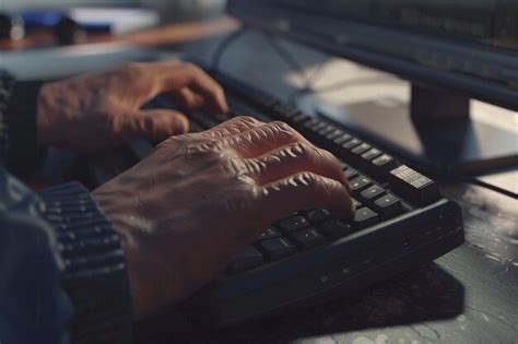 Premium Photo Office Worker Typing On Computer Keyboard