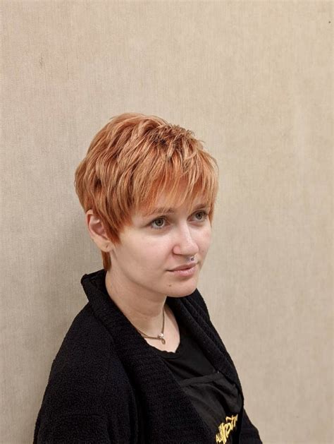 Copper Pixie Cut Light Strawberry Blonde Pixie Cut Strawberry