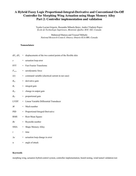 Pdf A Hybrid Fuzzy Logic Proportional Integral Derivative And