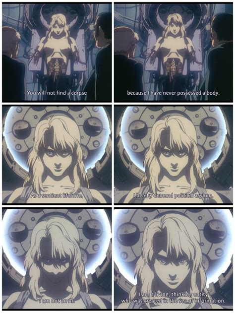 The Puppet Master Ghost In The Shell 1995 Chica En Blanco Y Negro Arte Cyberpunk