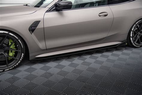Bmw 4 Series G82 M4 Csl Look Side Skirts Diffusers V3
