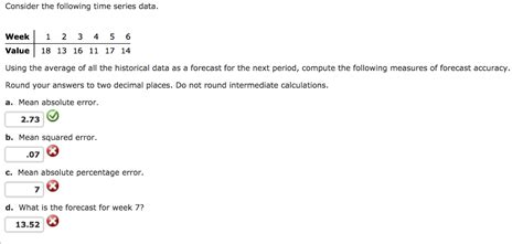 solved consider the following time series data week 1 2 3 4