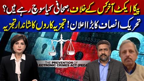 Peca Act What Are Journalists Thinking A Big Announcement From Pti Aik News Youtube