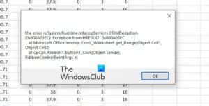 Exception From HRESULT X A EC Excel Error Fix