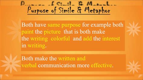 Difference Between Simile Metaphor YouTube