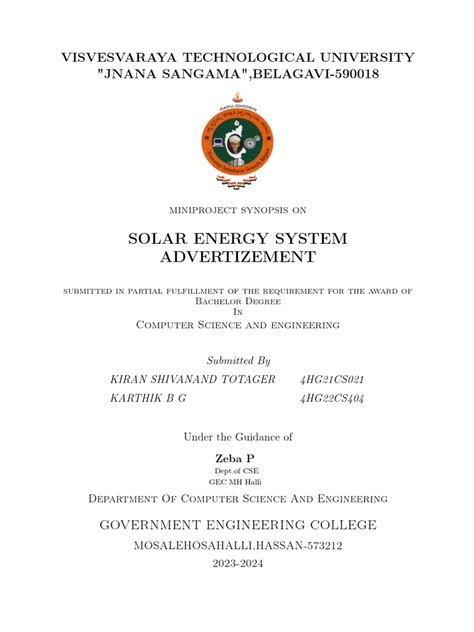 Samplesynopsyscopy Pdf Simulation Solar Energy