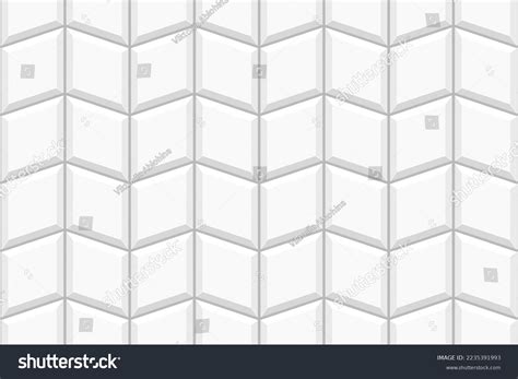White Rhombus Tile Background Pavement Seamless Stock Vector Royalty Free 2235391993