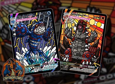 Pokemon Groudon And Kyogre Card