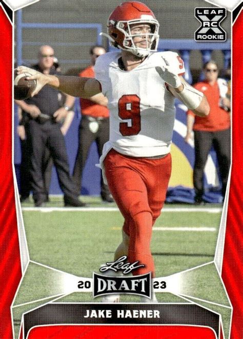 2023 Leaf Draft Red 51 Jake Haener Rc For Sale Online Ebay