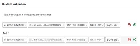 Loop Merge Custom Validation Comparing Drop Down Responses Within