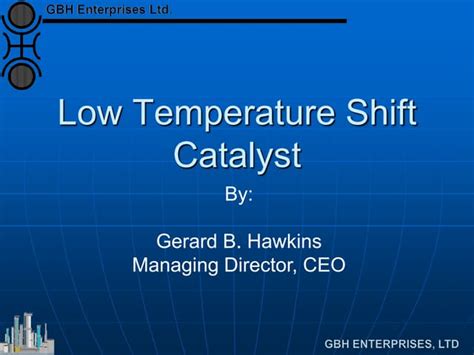 Lts Low Temperature Shift Catalyst Comprehensive Overview Pdf