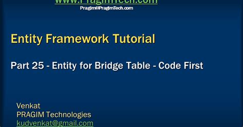 Sql Server Net And C Video Tutorial Part 25 Entity For