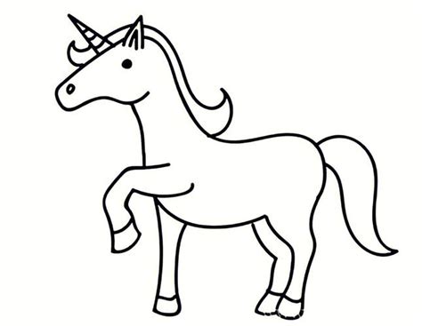 简笔画独角兽怎么画好看 简笔画独角兽怎么画好看又简单 画趣文库（我爱生活）