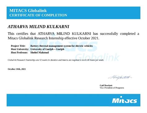 Atharva Kulkarni On Linkedin Research Internship