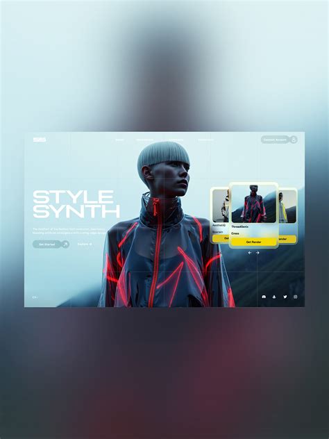 Style Synth Web Ui Landing Page Design Behance Style Synth Web Ui Landing Page Design Behance