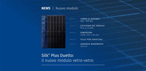 Silk® Plus Duetto Il Nuovo Modulo Vetro Vetro