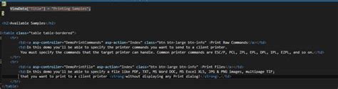 Printing Support In Asp Net Core