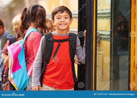 Elementary Babe Babe At The Front Of The Babe Bus Queue Stock Photo Image Of Ethnicity