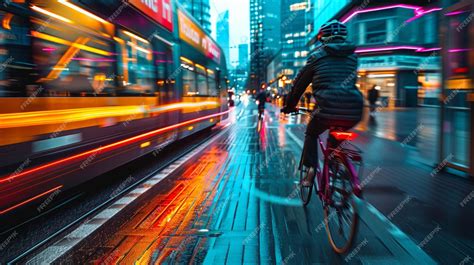 Premium Photo Enhancing Urban Mobility Innovations In Transportation And Seamless Integration