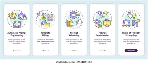 Sop Format Types Onboarding Mobile App Stock Vector Royalty Free