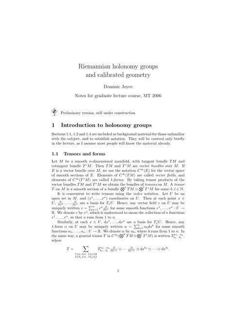 Pdf Riemannian Holonomy Groups And Calibrated Geometry