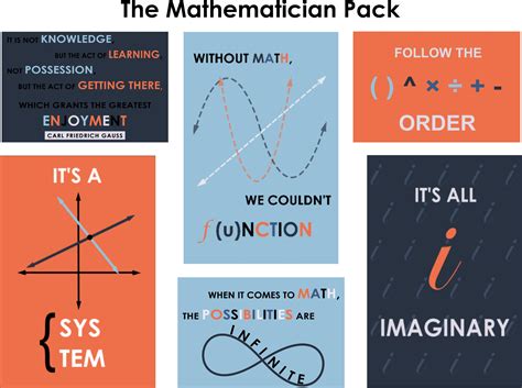 The Mathematician Poster Pack Palette 2 Etsy The Mathematician Poster Pack Palette 2 Etsy