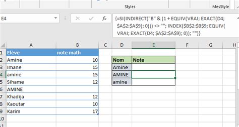 Tuto Excel faire une recherche sensible à la casse RECHERCHEV Tutoriel Excel