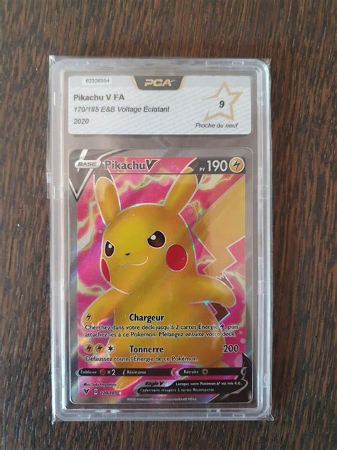 Mavin Pokémon Pikachu Card V 170185 Pca Voltage Smashing 9 Show