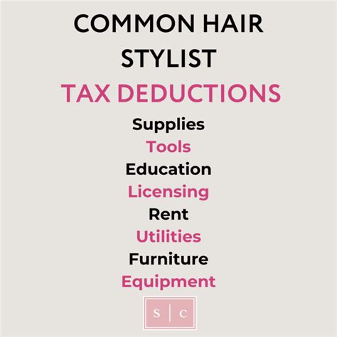 Salon Tax Write Offs Deduction Tips For Hair Stylists And Owners