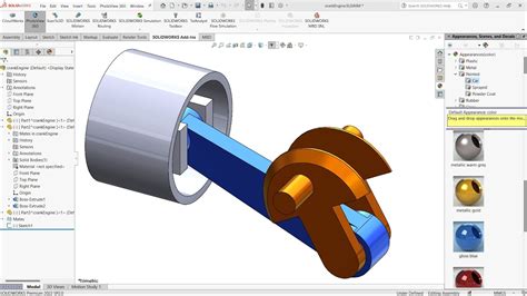 Crank Engine Mechanism In Solidworks YouTube