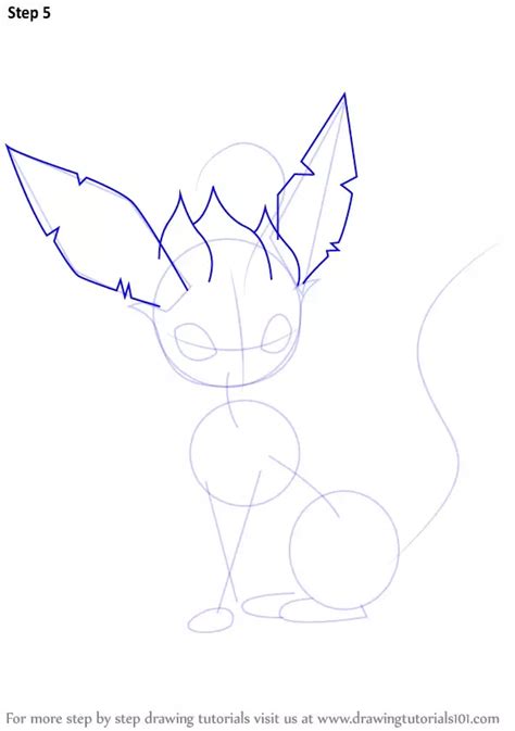 Learn How To Draw Leafeon From Pokemon Pokemon Step By Step Drawing Tutorials Pokemon
