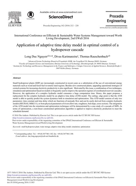 Pdf Application Of Adaptive Time Delay Model In Optimal Control Of A