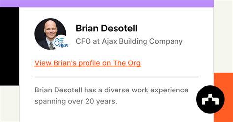 Brian Desotell Cfo At Ajax Building Company The Org