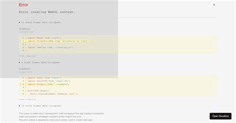 Procedural Gl React Example Codesandbox