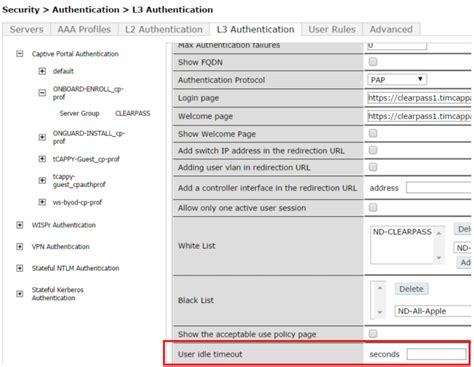Extend The Authentication Idle Timeout To More Than 45hours For