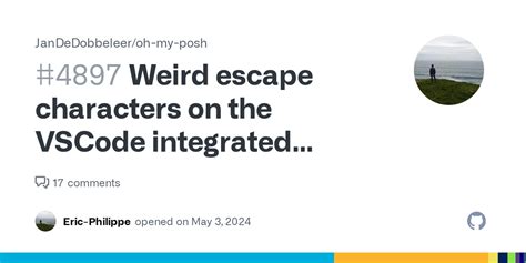 Weird Escape Characters On The Vscode Integrated Terminal · Issue 4897