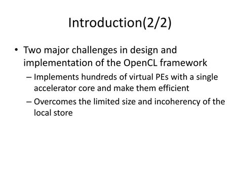 Ppt An Opencl Framework For Heterogeneous Multicores With Local Memory Powerpoint Presentation