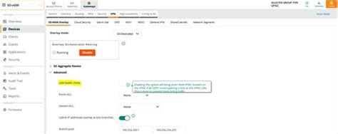 SD WAN VPNC And Uplink Health Check SD WAN