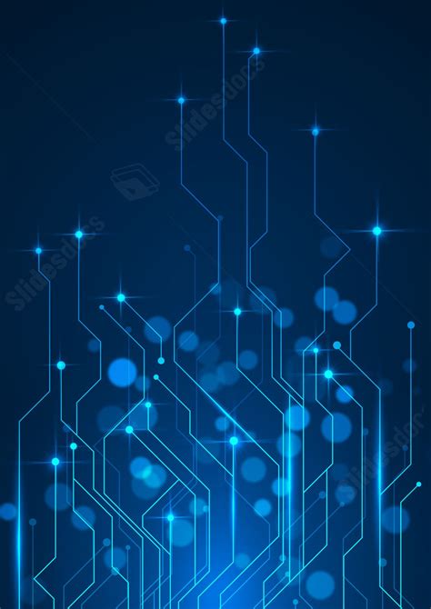 Circuit Board Powerpoint Page Border And Printable Background In Word Slidesdocs