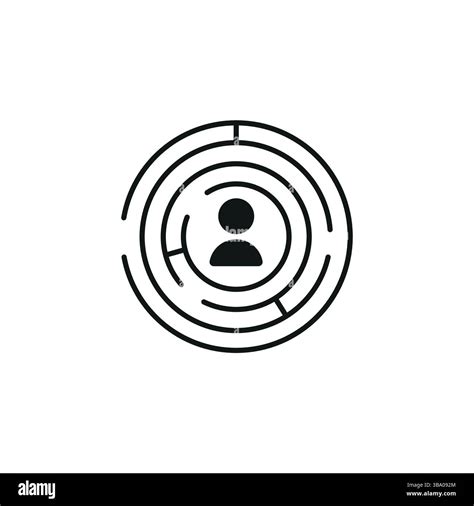 Identity Maze Icon Stock Vector Image And Art Alamy