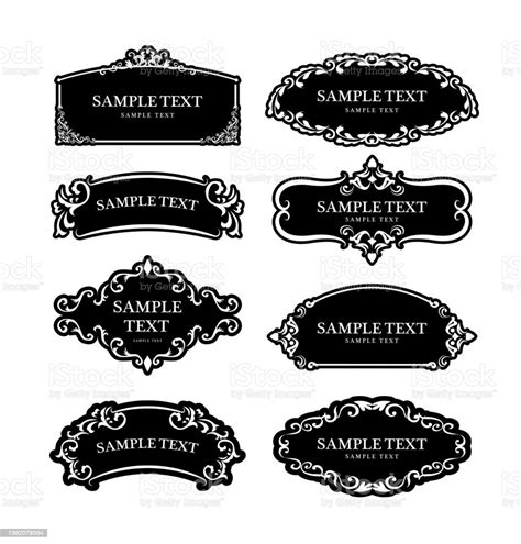 빈티지 캘리그래피 요소 장식용 프레임 에징 카드 벡터 드로잉 사각형 프레임 라인 0명에 대한 스톡 벡터 아트 및 기타 이미지 0명 개체 그룹 고풍스런 Istock