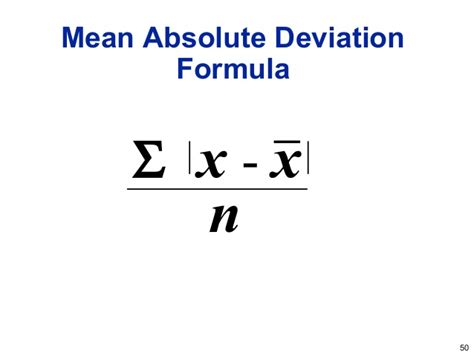 Standard Deviation Versus Absolute Mean Deviation