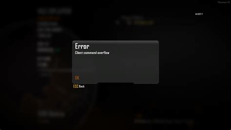 Error Client Command Overflow Plutonium