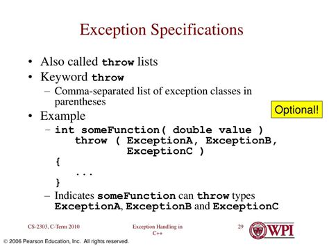 ppt exception handling in c powerpoint presentation free download