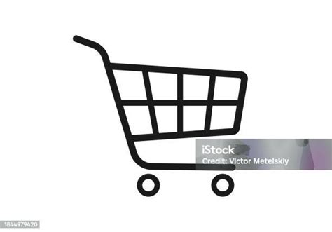 쇼핑 카트 R 트롤리 아이콘입니다 상점 구매 기호 또는 기호 벡터 일러스트 레이 션입니다 가방에 대한 스톡 벡터 아트 및 기타 이미지 Istock