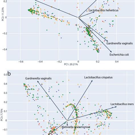 Pcoa Projection Of Bray Curtis Dissimilarity A Principal Components Download Scientific