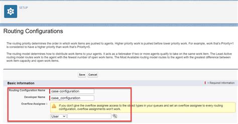 How To Create The Routing Configuration In Salesforce