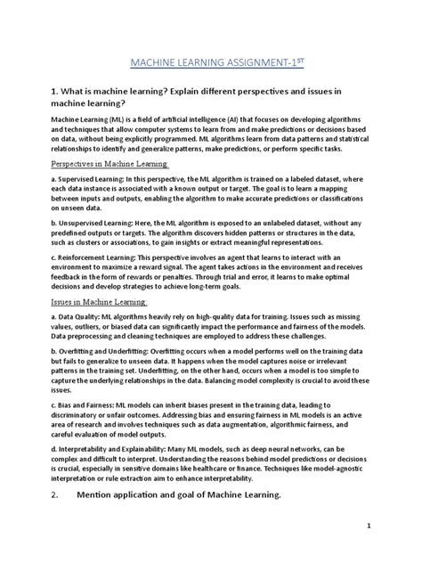 Machine Learning Assignment Pdf Machine Learning Principal