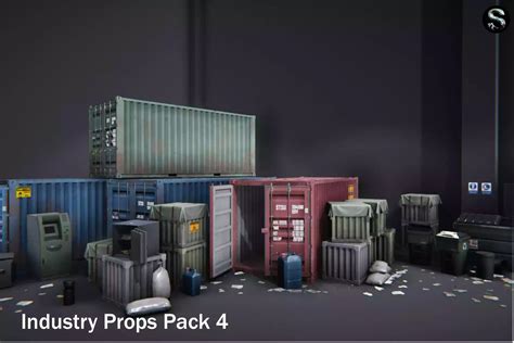 Industry Props Pack 4 Unityhub Pro бесплатные ассеты для Unity и Unreal Engine
