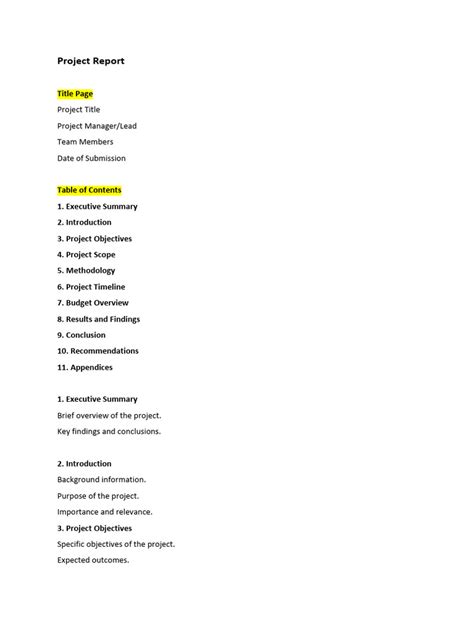 Project Report Format Pdf